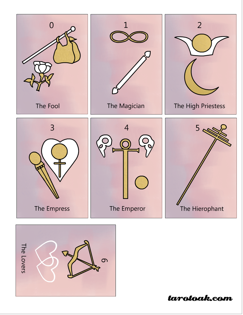 Diy Tarot Cards Template Printable Form Templates And Letter